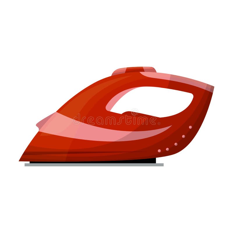 Electric Iron Vector Icon.Cartoon Vector Icon Isolated on White ...