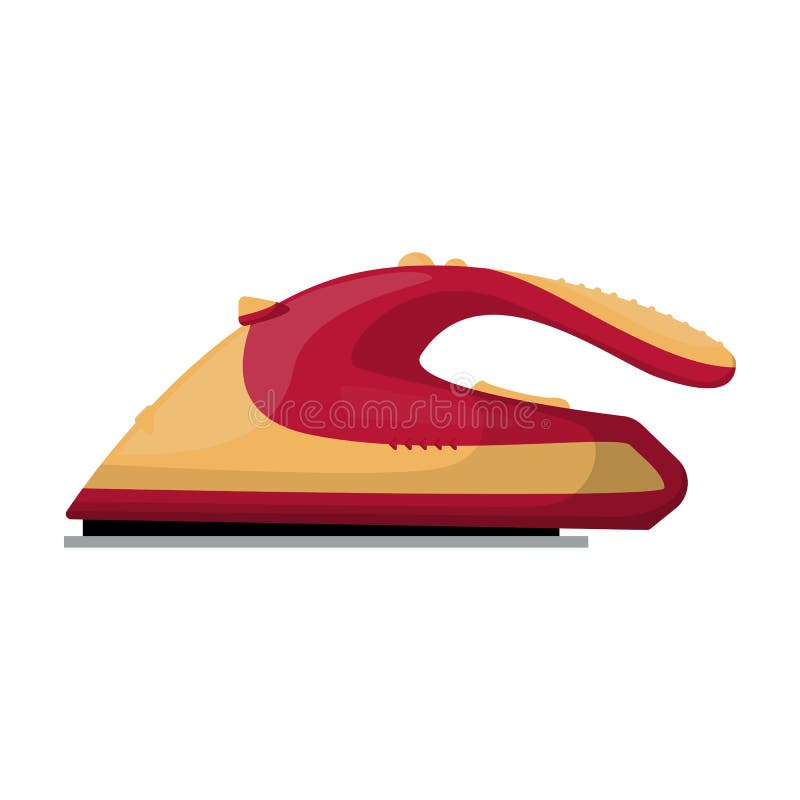 Electric Iron Isolated Color Set Icon. Vector Color Set Icon Vapor ...