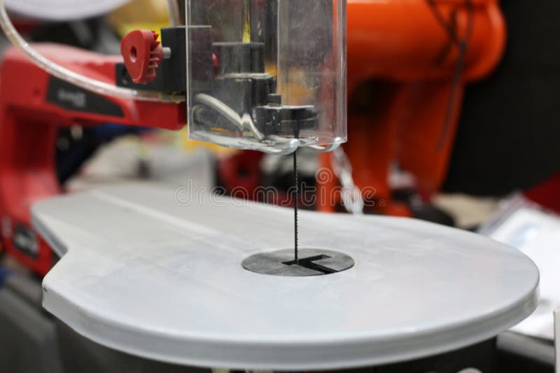 Electric Jigsaw Machine for Cutting Wood Stock Photo - Image of ...