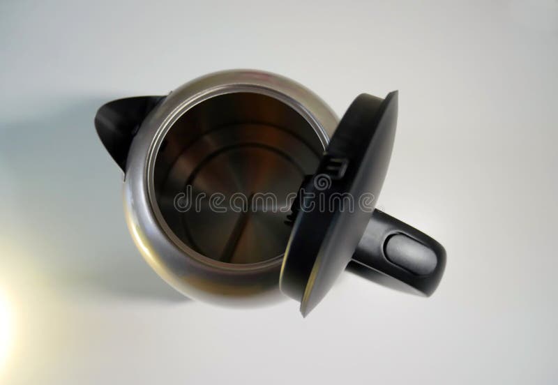 Electric Kettle Details and Close-up. Metal Electric Kettle Stock Image ...