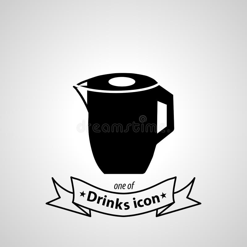 Electric Kettle Sign. Electric Kettle Isolated Simple Icon Stock Vector ...
