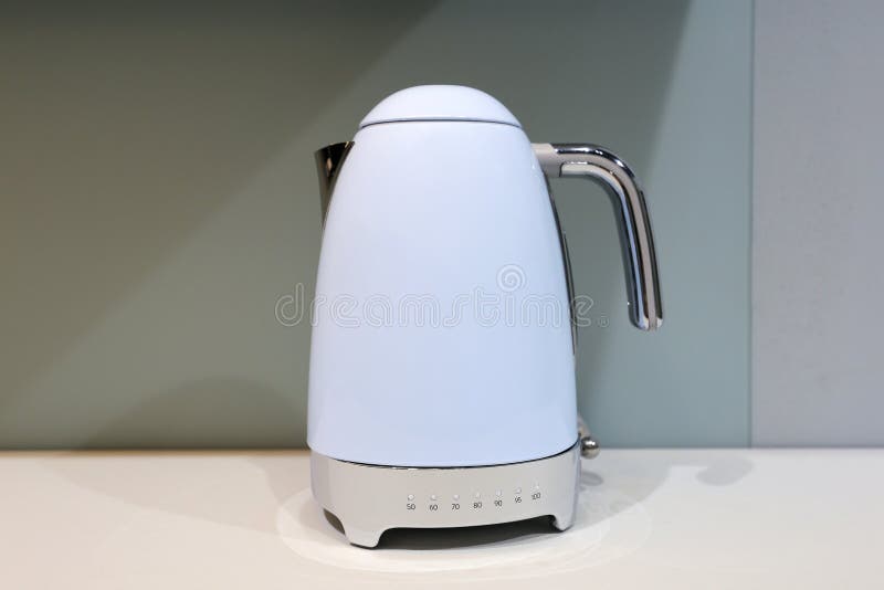 Electric Kettle on the Table Stock Photo - Image of kitchen, boiler ...