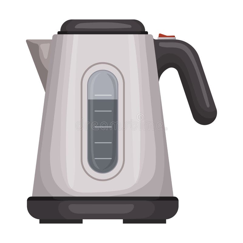 Electric Kettle Vector Icon.Cartoon Vector Icon Isolated on White ...