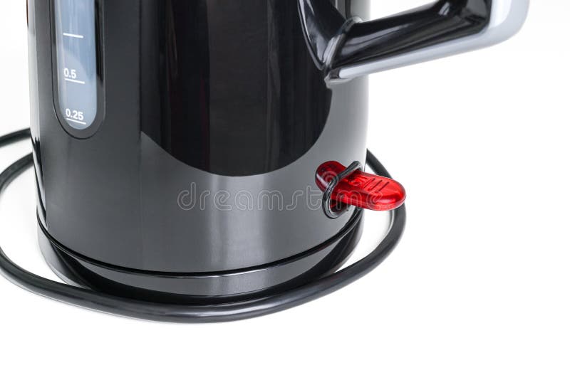 Electric kettle on white stock photo. Image of white - 168597474