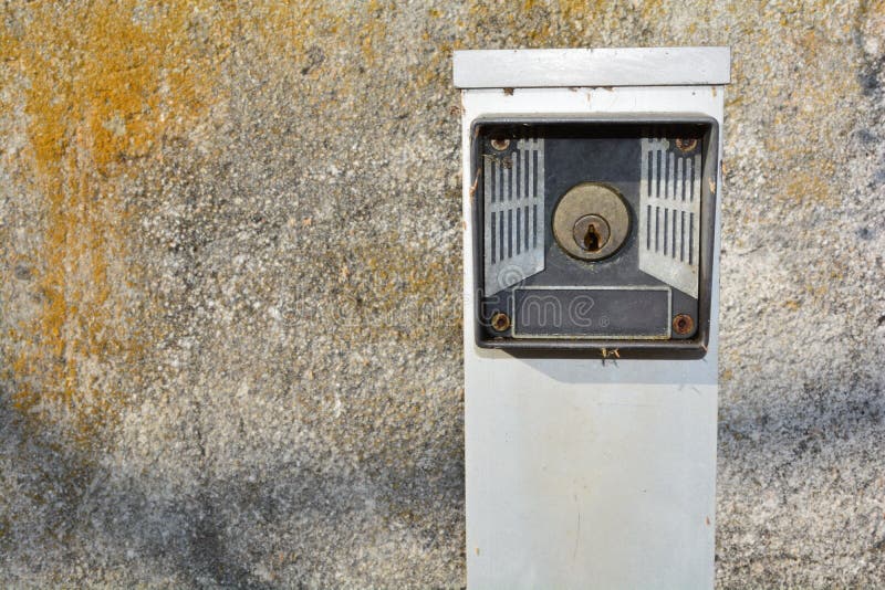 Electric key press stock photo. Image of entry, metal - 32091738