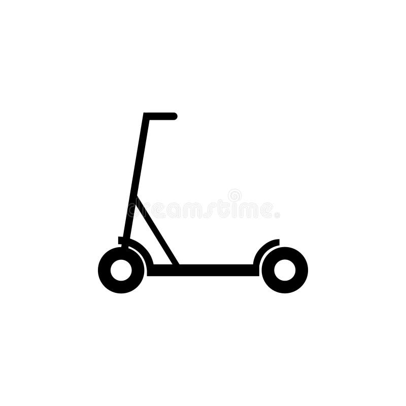 Electric Kickboard Icon. Electric Scooter Stock Illustration ...