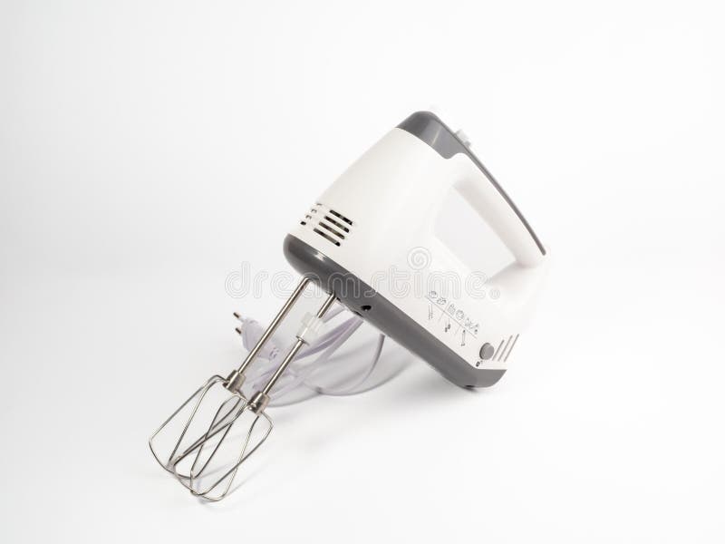 Electric Kitchen Mixer on a White Background. Stock Photo - Image of ...