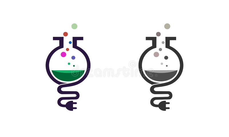 Electric and lab stock vector. Illustration of logo - 101595207