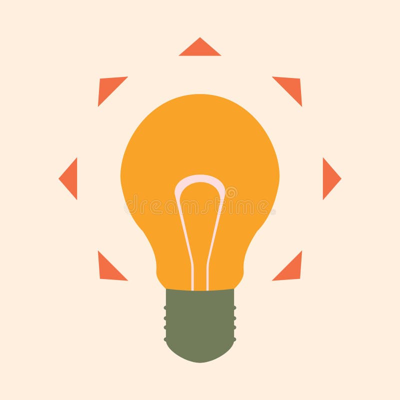 One Electric Yellow Light Bulb on a Pink Background. Shutdown and ...