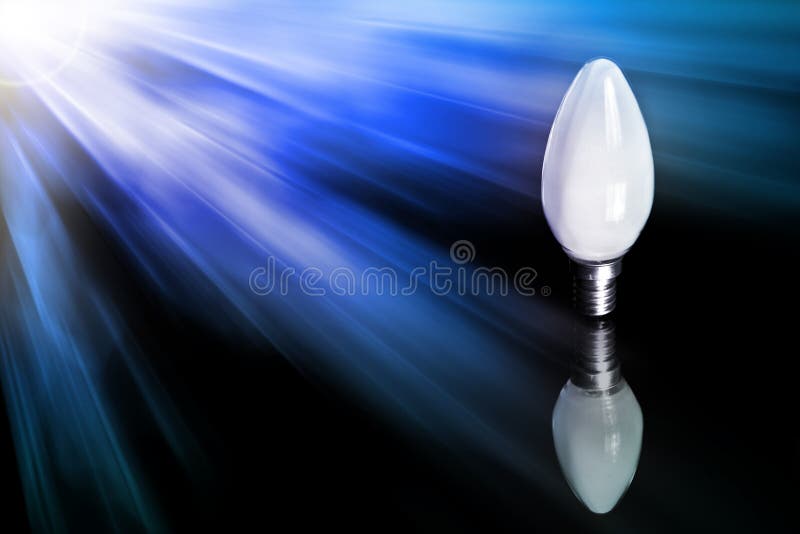 Electric Lamp on Abstract Background Stock Image - Image of power ...