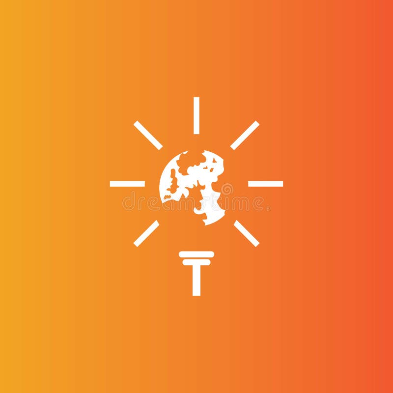 Electric Lamp Logo Template Stock Illustration - Illustration of ...