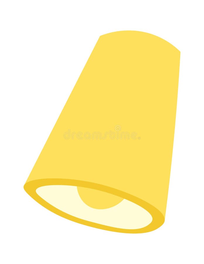 Electric Lamp Shade Flat Icon Decorative Illuminate Stock Vector ...