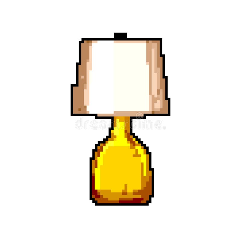 Electric Lamp Table Game Pixel Art Vector Illustration Stock Vector ...