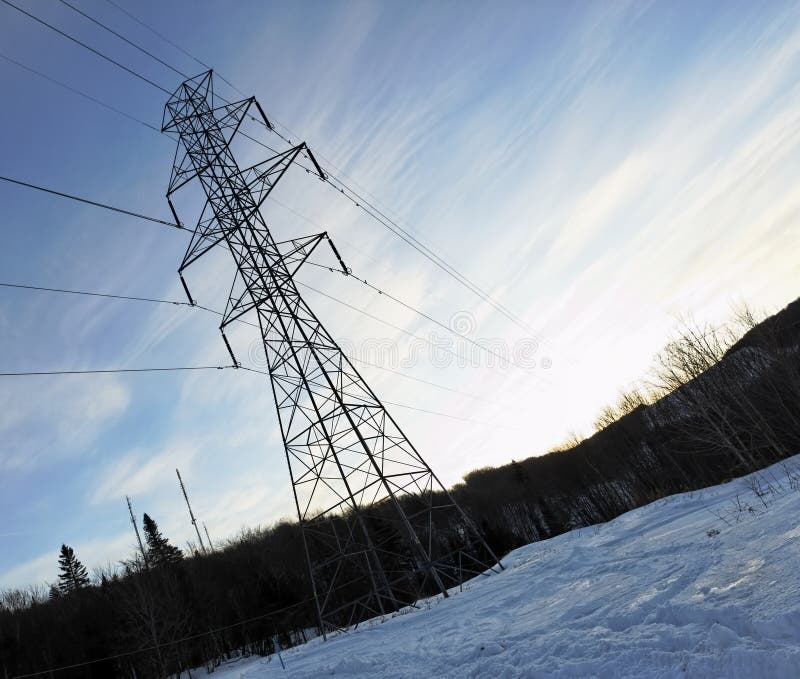 Electric landscape stock image. Image of electricity, engineering - 7597247