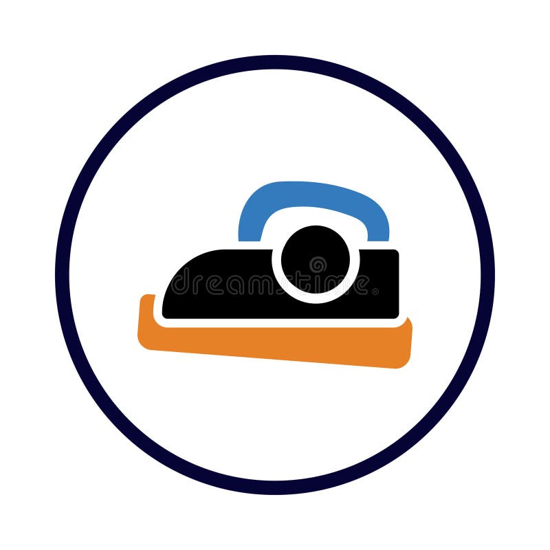 Electric Laundry Iron Machine Icon Stock Vector - Illustration of house ...