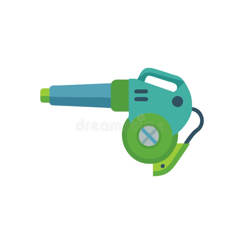 Electric Leaf Blower Icon for Cleanup Stock Illustration - Illustration ...