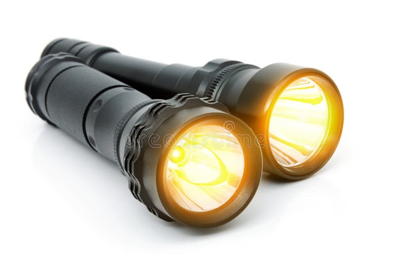 Electric LED torches stock image. Image of spotlight - 21804785