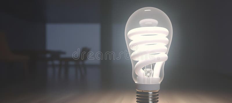 Electric Swirl Light Bulb Background, Lamp, Bright Stock Illustration ...