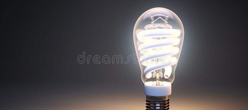 Electric Swirl Light Bulb Background, Lamp, Bright Stock Illustration ...