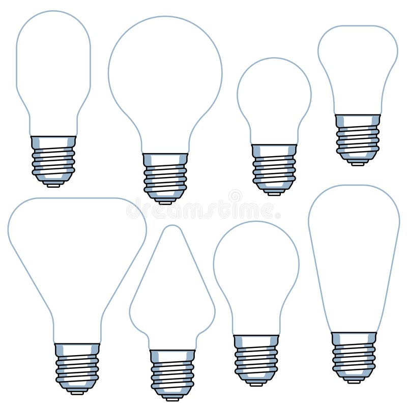 Electric light bulb set stock vector. Illustration of device - 111419885