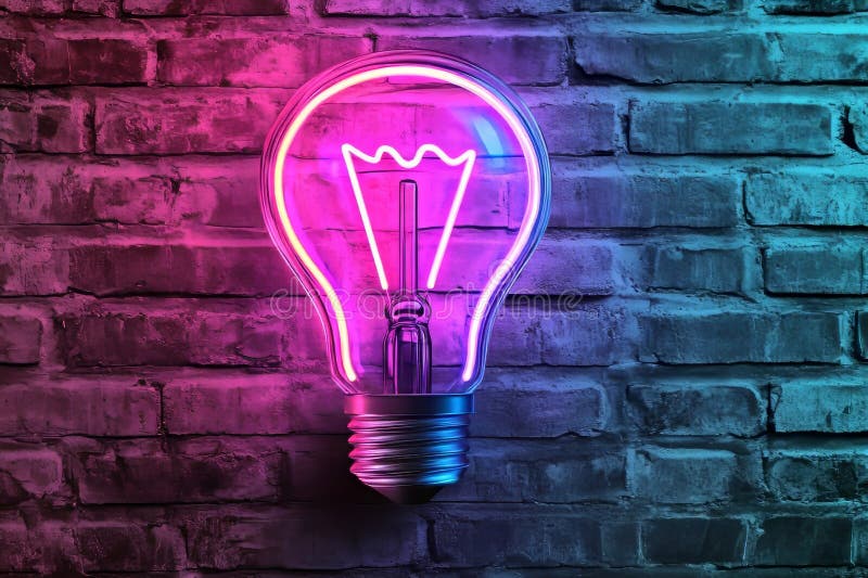 Electric Light Bulb: a Single Continuous Line Drawing of a Light Bulb ...