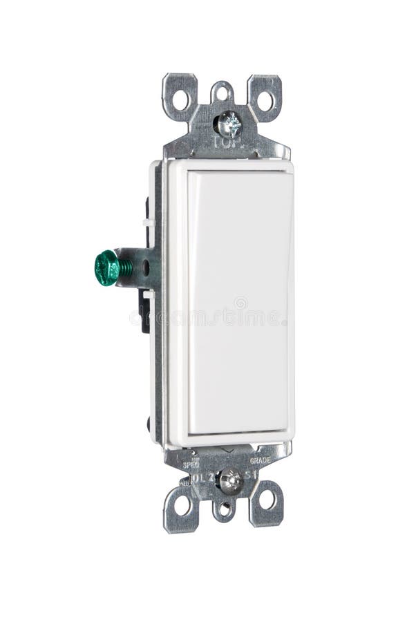 Electric light switch stock image. Image of indoors, isolated - 14650219