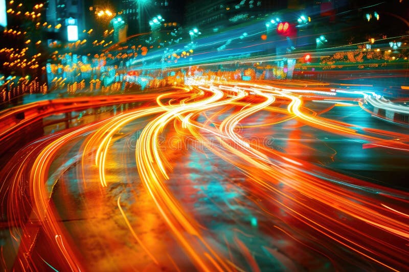 Electric Light Symphony stock illustration. Illustration of visual ...