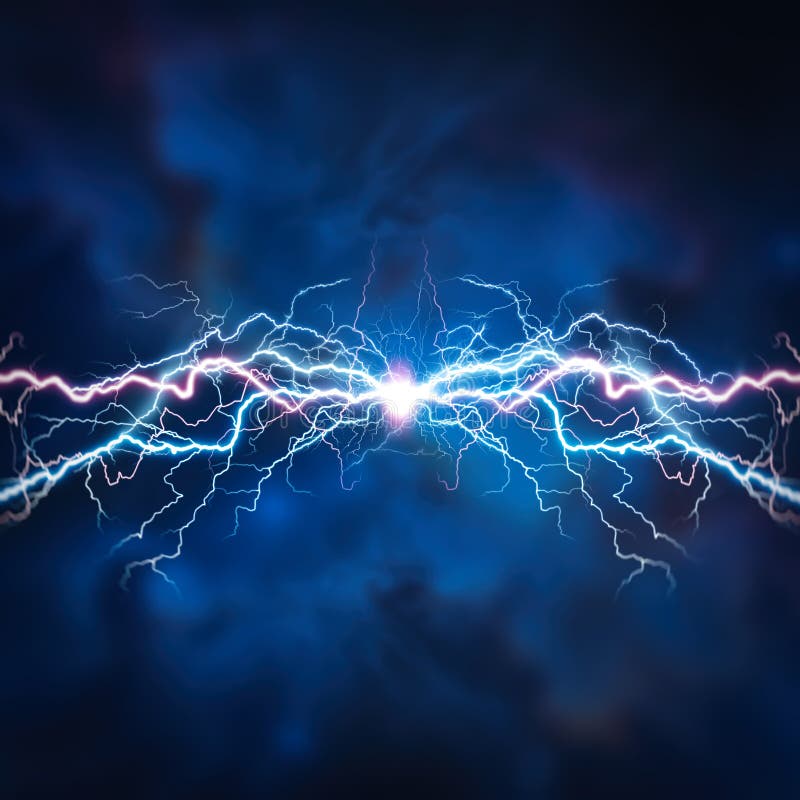 Electric Lighting Effect, Abstract Techno Backgrounds Stock Image ...