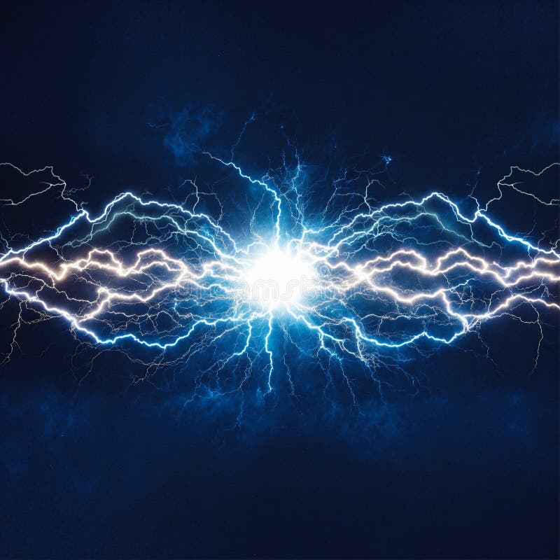 Electric Lighting Effect, Abstract Techno Backgrounds Stock Image ...