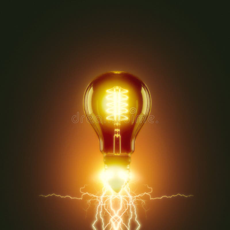 Electric Lighting Effect, Abstract Techno Backgrounds Stock Image ...