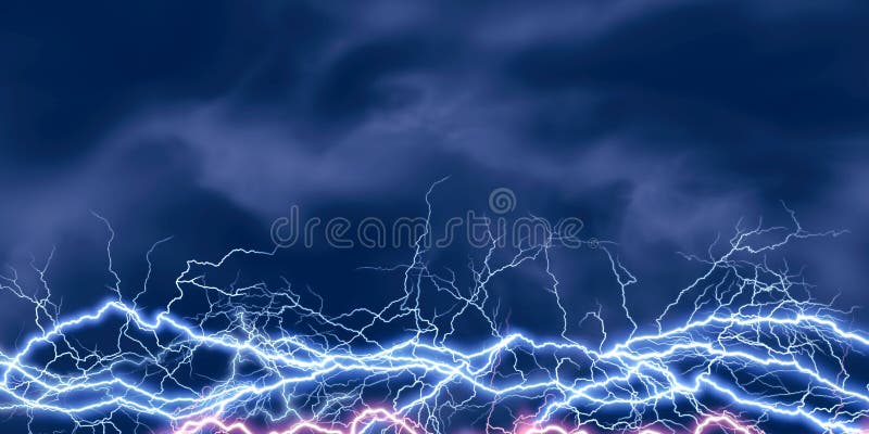 Electric Lighting Effect, Abstract Techno Backgrounds Stock Photo ...