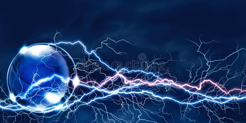 Electric Lighting Effect, Abstract Techno Backgrounds Stock Image ...