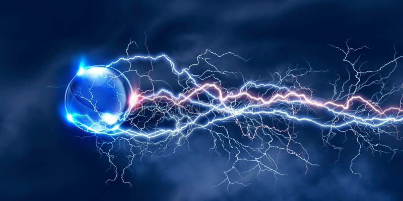 Electric Lighting Effect, Abstract Techno Backgrounds Stock Photo ...