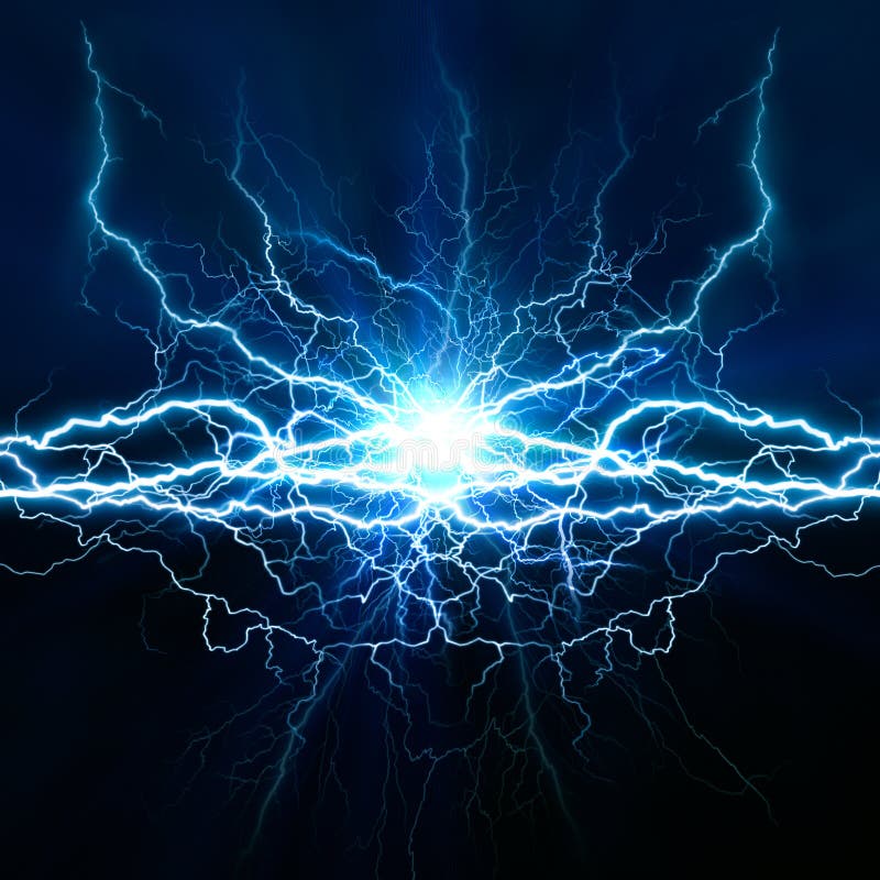 Electric lighting effect stock illustration. Illustration of shock ...