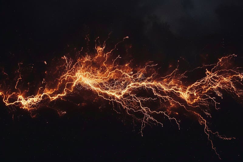 Electric Lightning Flash stock illustration. Illustration of bright ...