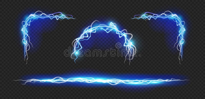 Electric Lightning Frames and Borders Stock Vector - Illustration of ...