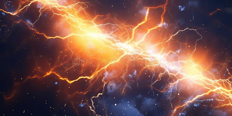 Electric lightning stock illustration. Illustration of black - 282962995