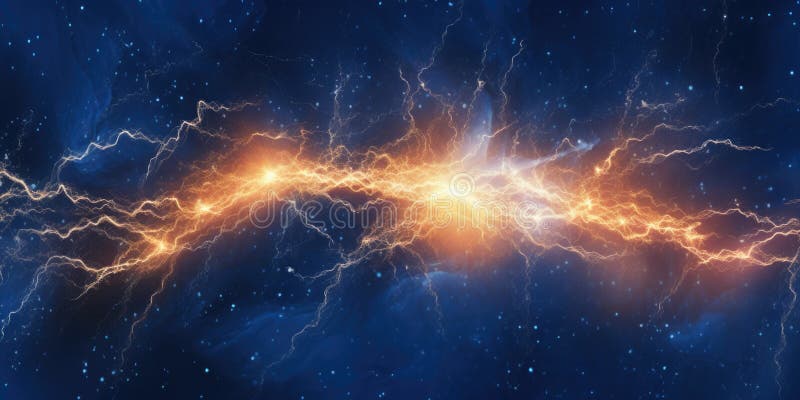 Electric lightning stock illustration. Illustration of glow - 282963118