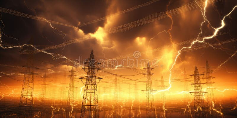 Electric lightning stock illustration. Illustration of energy - 282962919