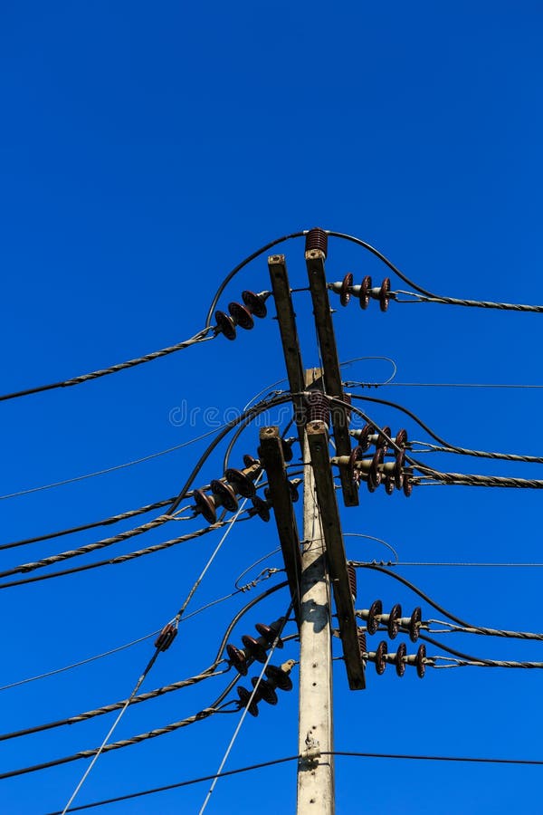 Electric line stock photo. Image of framework, pillar - 41955130