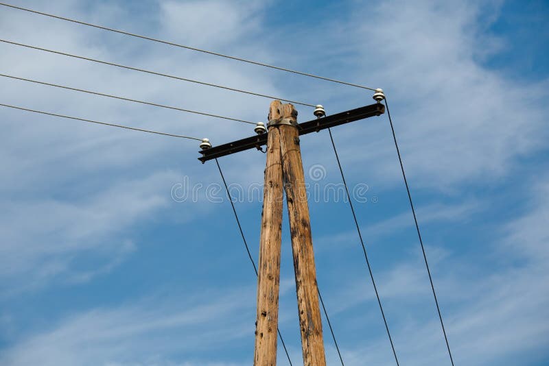 Electric line post stock photo. Image of clear, light - 71421338