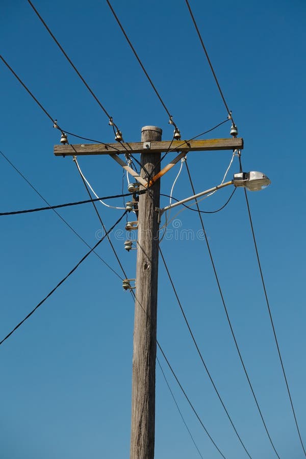 Electric line post stock photo. Image of powerline, light - 84317596