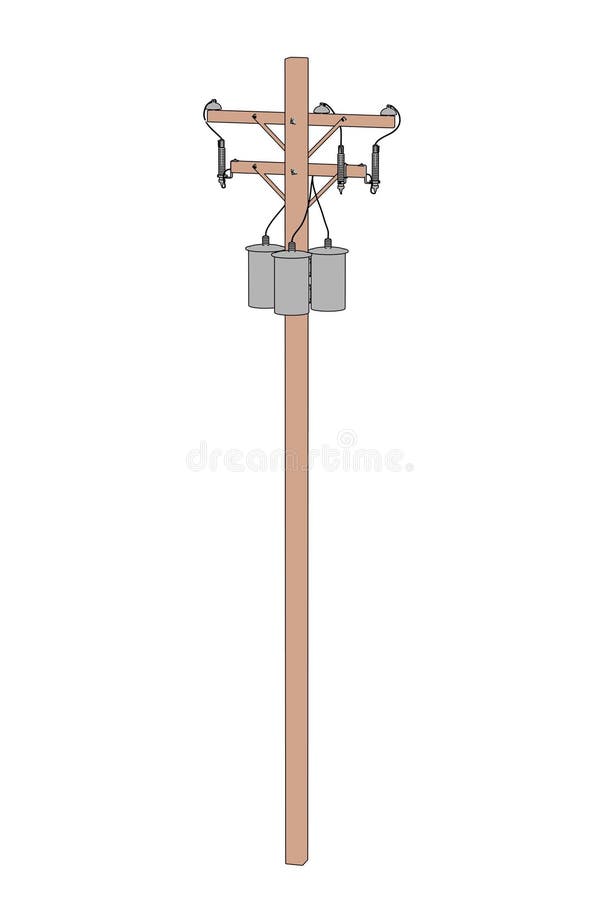 Electric lines stock illustration. Illustration of cartoon - 81901535