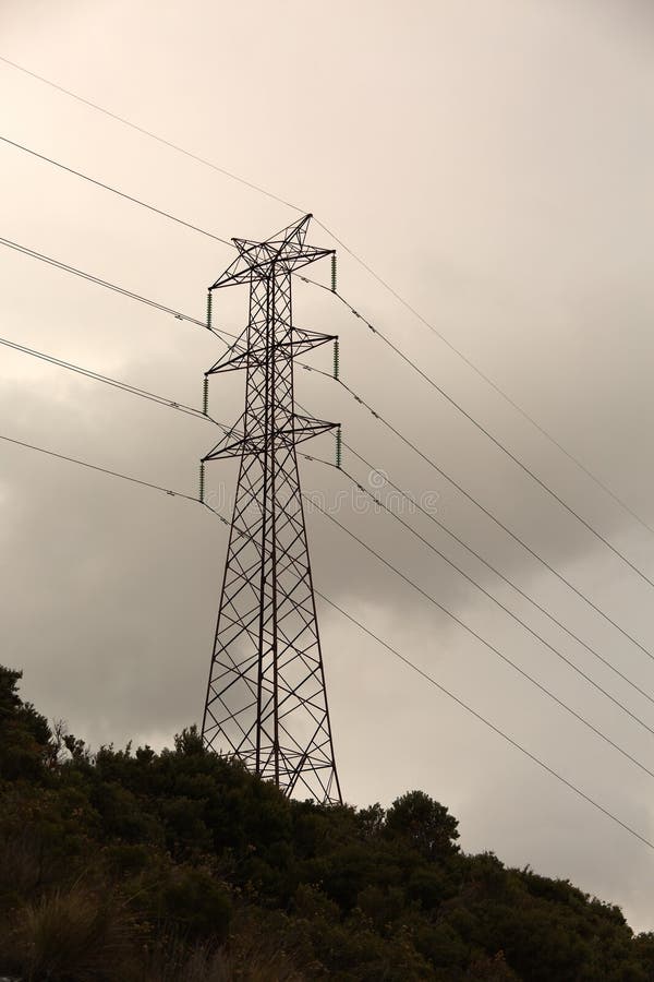 Electric lines stock image. Image of power, electrical - 81396181