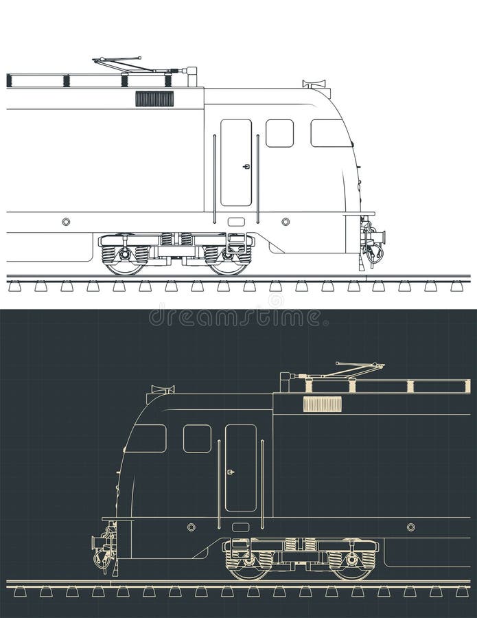 Locomotive Blueprints Stock Illustrations – 75 Locomotive Blueprints ...