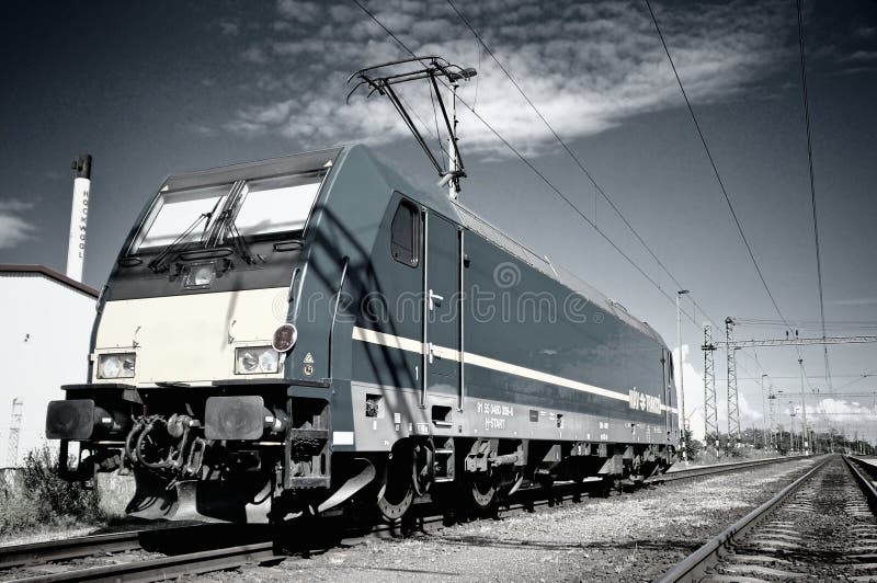 Electric locomotive editorial photo. Image of isle, iron - 44987276