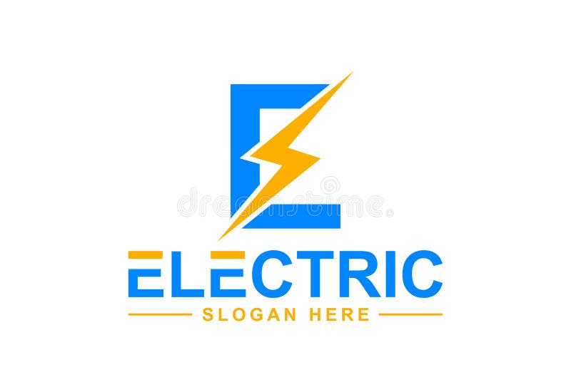 Electric Logo, Lighting Bolt , Design Vector Illustration Stock ...