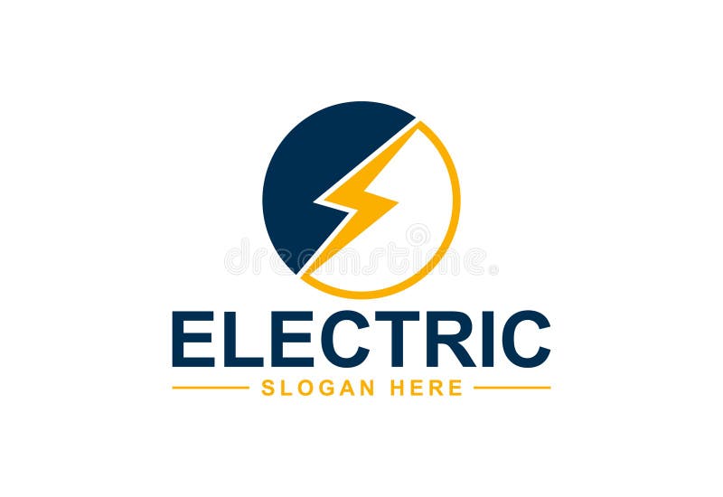 Electric Logo, Lighting Bolt , Design Vector Illustration Stock ...