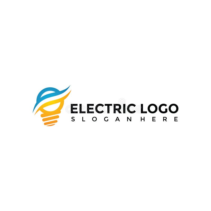 Electric Logo Design Vector Template Stock Vector - Illustration of ...