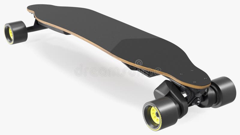 Electric Longboard with Advanced Wheel Design and Features Stock Image ...